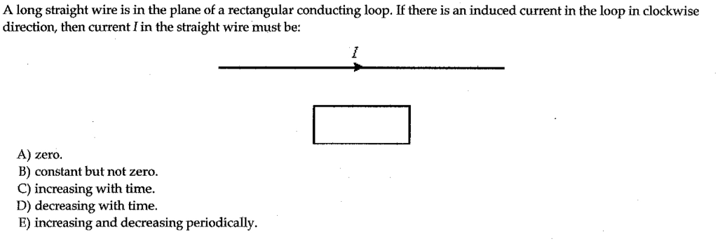 Solved A long straight wire is in the plane of a rectangular | Chegg.com