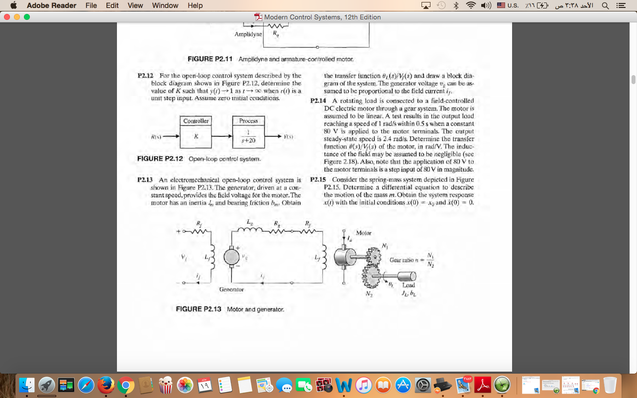Solved An electromechanical open-loop control system is | Chegg.com