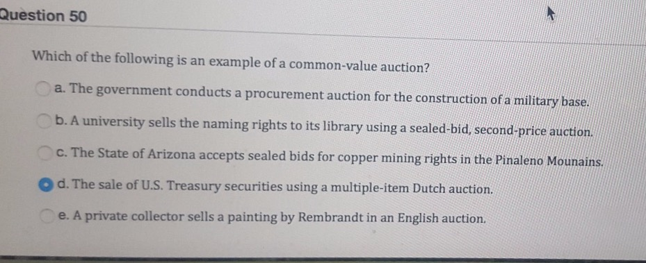 Solved Which of the following is an example of a | Chegg.com