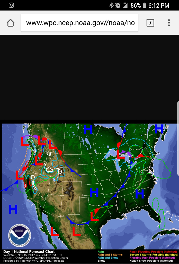 Weather Front Map