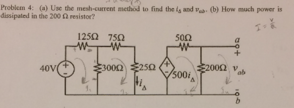 Solved Problem 4: (a) Use the mesh-current method to find | Chegg.com