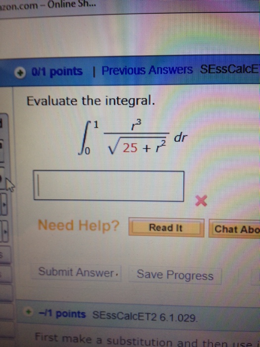 Solved Evaluate the integral. Integrate r^3/ square root (25 | Chegg.com