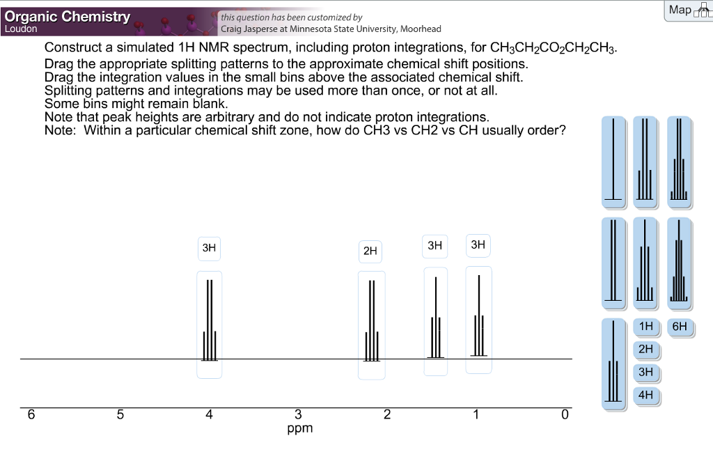 Solved Construct an expected 13C NMR data table for the | Chegg.com