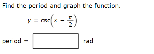 Solved Find the period and graph the function. y = 2 sec x. | Chegg.com
