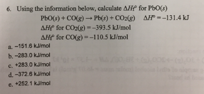 Solved Using the information below, calculate delta H_f | Chegg.com