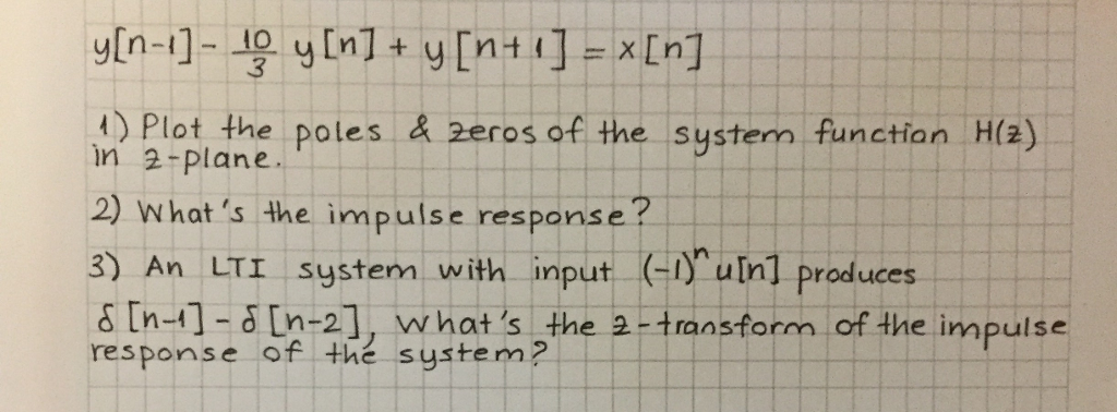 Solved A stable LTI system w/ input x[n] & output y[n] | Chegg.com