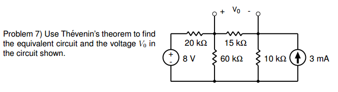 Solved Use Thevenin’s theorem to find ´ the equivalent | Chegg.com