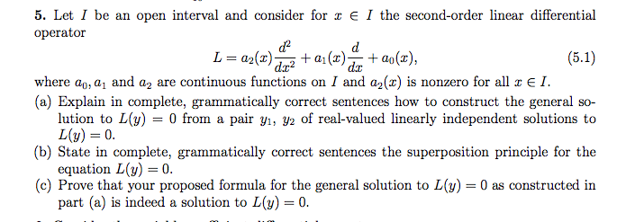 Solved Let I be an open interval and consider for x | Chegg.com