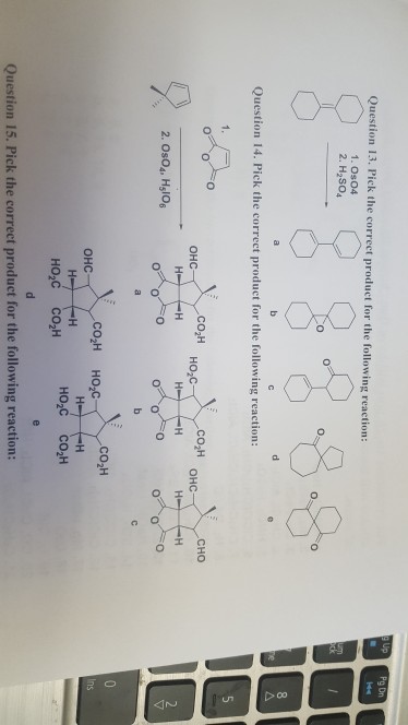 Solved Pick the correct product for the following reaction: | Chegg.com Solved Pick the correct product for the following reaction: | Chegg.com