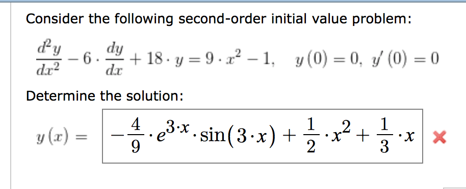 Solved Consider the following second-order initial value | Chegg.com