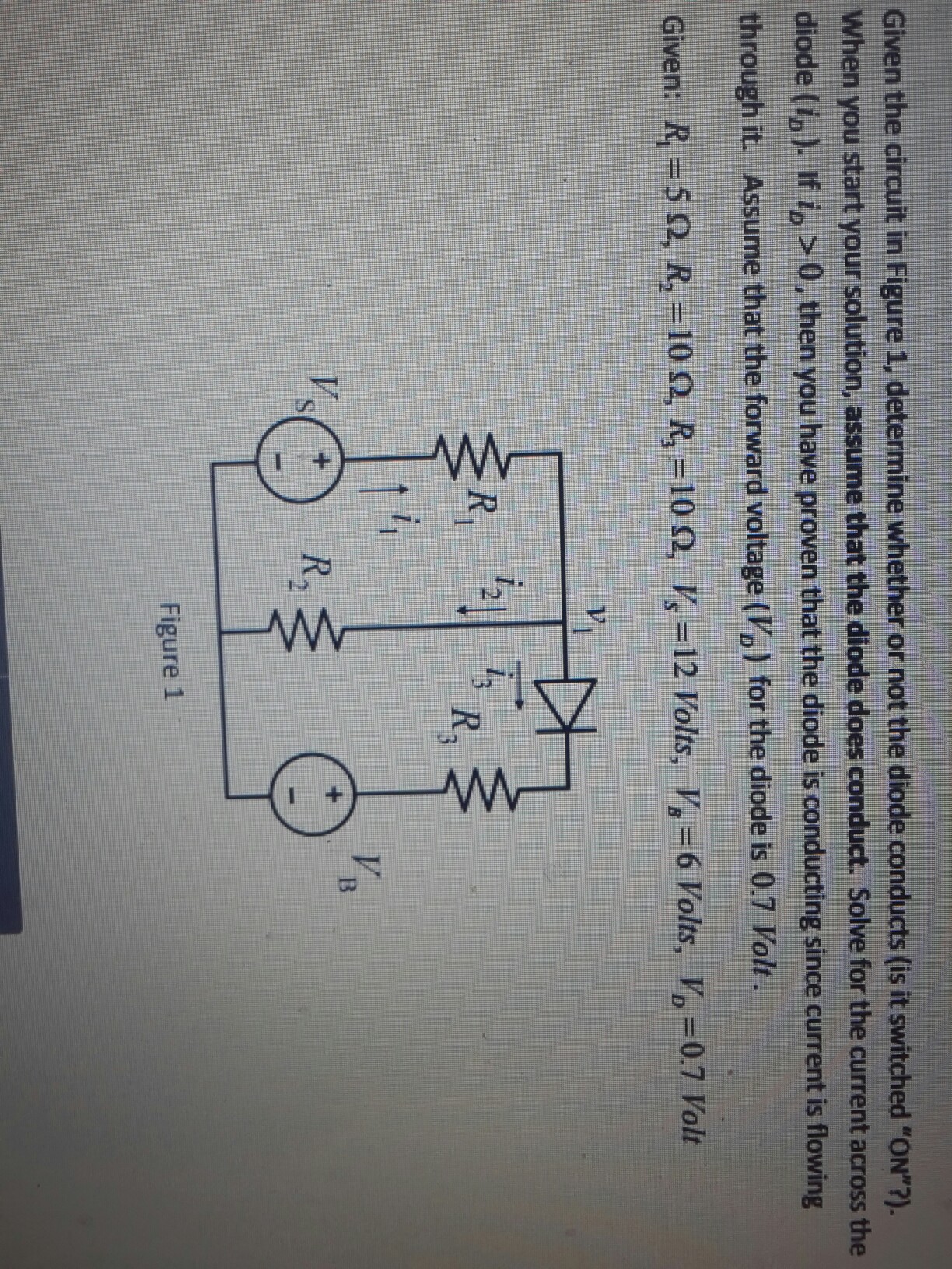 Solved Given the circuit in Figure 1, determine whether or | Chegg.com