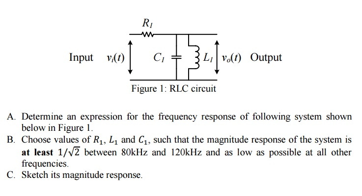 Solved Determine an expression for the frequency response | Chegg.com