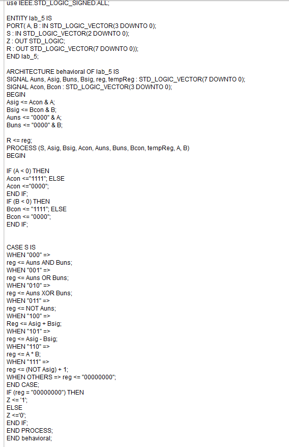 Solved Ok first off this is an entry level VHDL course so no | Chegg.com