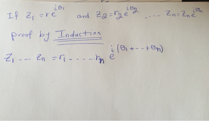 Solved If Z = 1 = re^I theta 1 and Z 2 = r 2e ^I theta 2?. | Chegg.com
