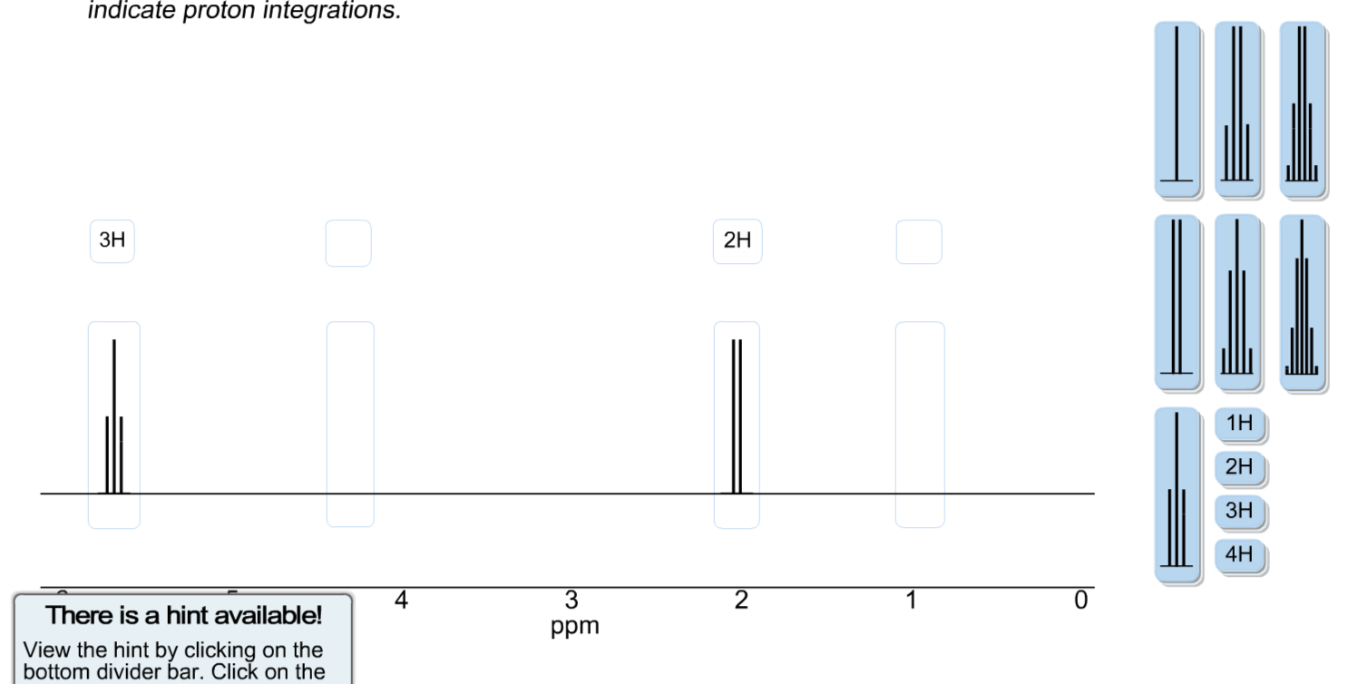 Solved Construct a simulated 1H NMR spectrum, including | Chegg.com