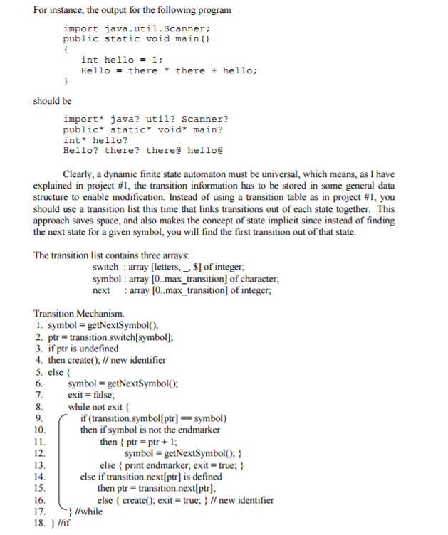 Solved A finite state automaton FSA, in general, is designed | Chegg.com
