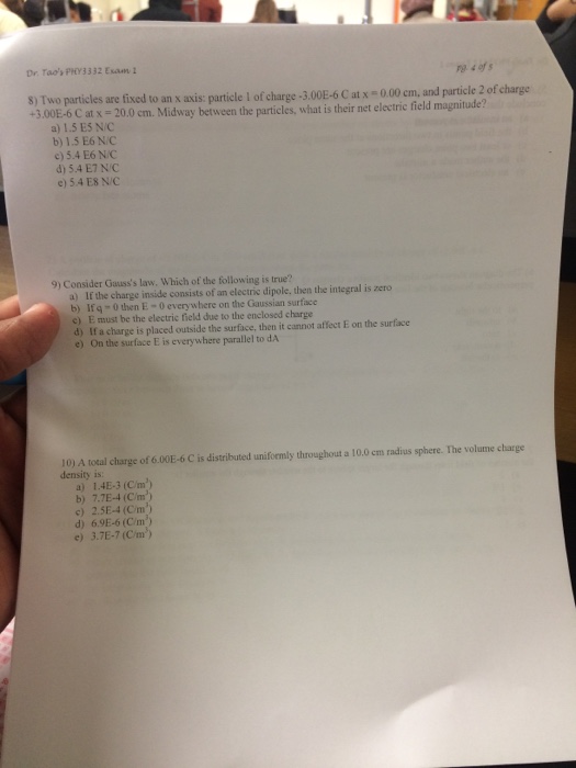 Solved Two particles are fixed to an x axis: particle l of | Chegg.com