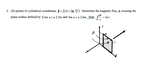 In cylindrical coordinates, beta - (2.0 /r)psi cup | Chegg.com