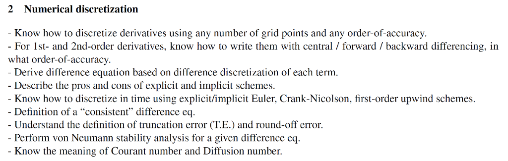 Solved 2 Numerical discretization Know how to discretize | Chegg.com