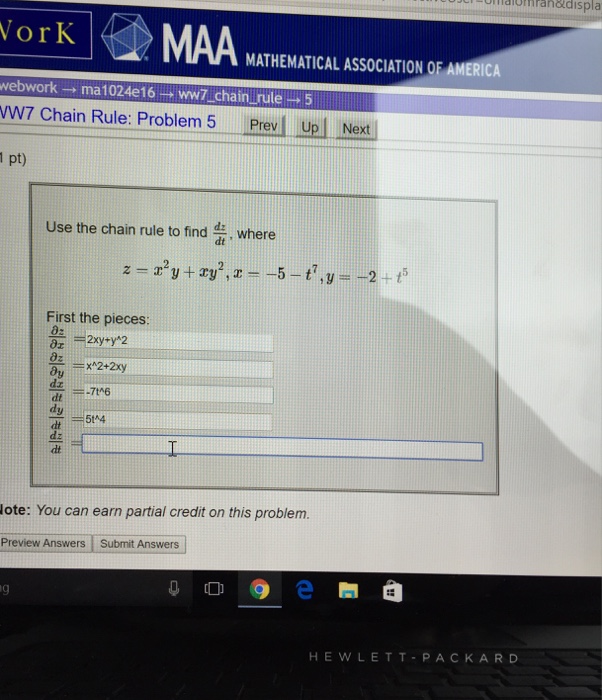 Solved Use the chain rule to find the dx/dt, where z = x^2 | Chegg.com