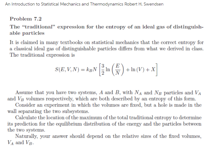 An Introduction to Statistical Mechanics and | Chegg.com