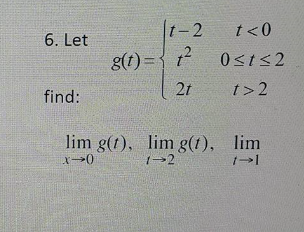 Solved Using the theorems on Limits, evaluate each of the | Chegg.com