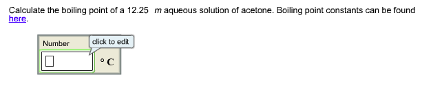Solved Calculate the boiling point of a 12.25 m aqueous | Chegg.com