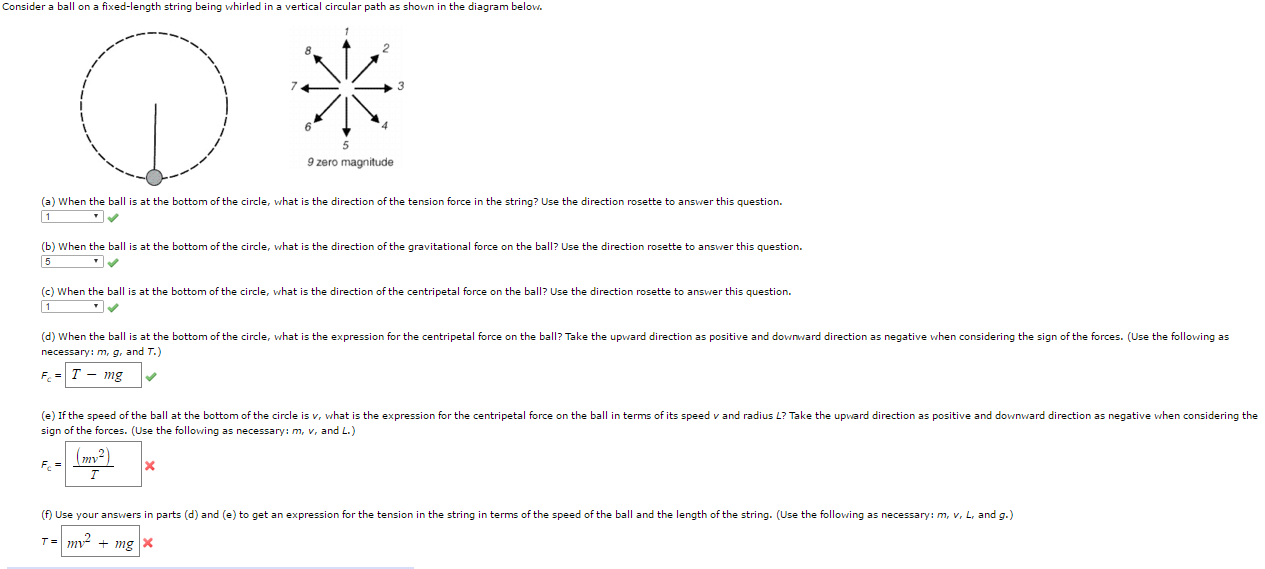 Solved Consider A Ball On A Fixed Length String Being 1909