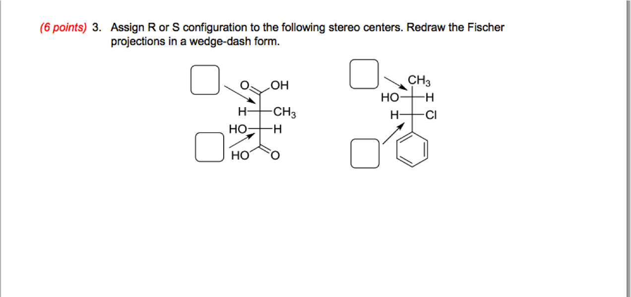 Solved Assign R or S configuration to the following stereo | Chegg.com