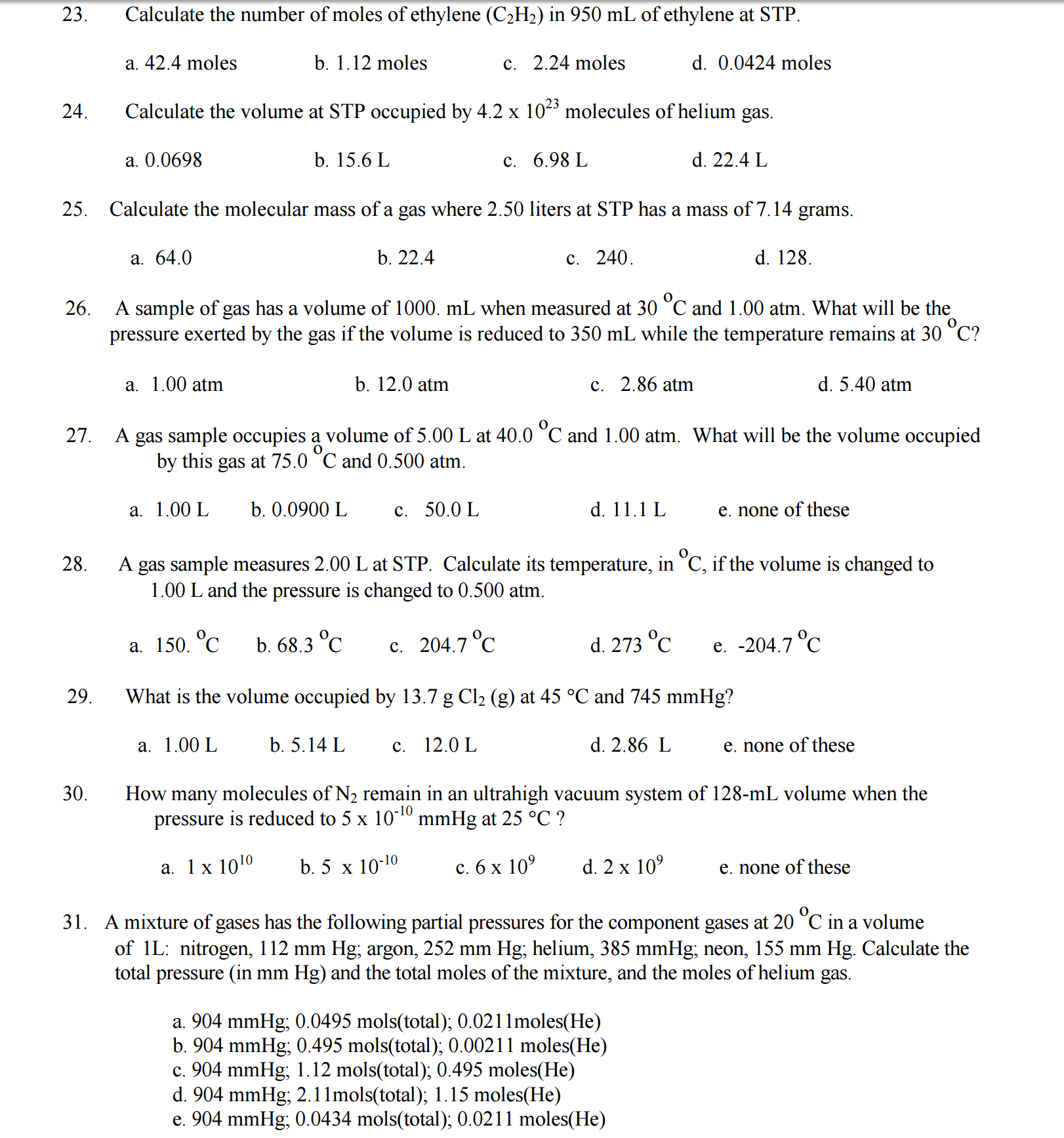 Solved Calculate the volume at STP occupied by 4.2 x 10^23 | Chegg.com