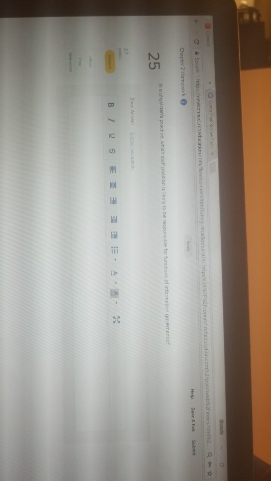 Solved x \ Q Comp Final https%3A%2p%2Fconnect h | Chegg.com