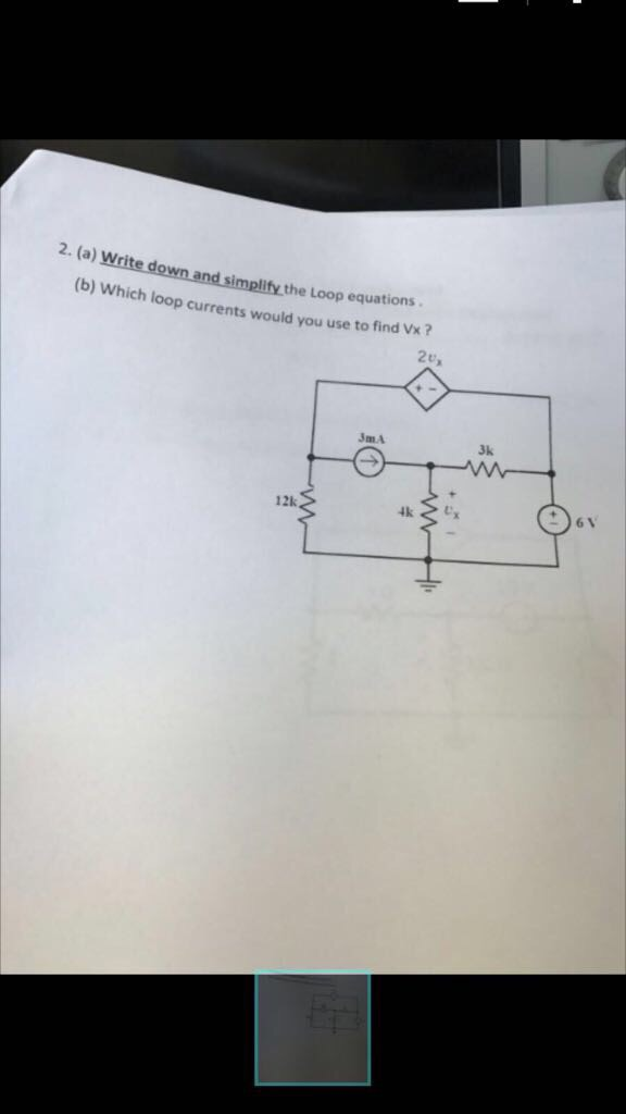 Solved (a) Write down and simplify the Loop equations. (b) | Chegg.com