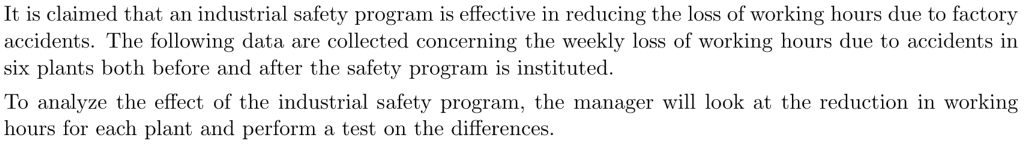Solved It is claimed that an industrial safety program is | Chegg.com