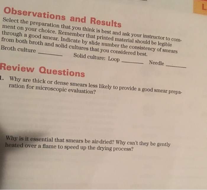 Solved Observations and Results ment on your that think best | Chegg.com