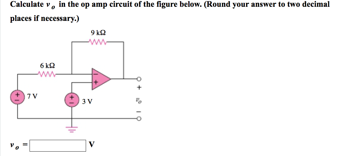 Solved Calculate v0 in the op amp circuit of the figure | Chegg.com
