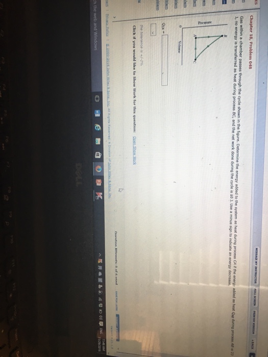 Solved Chapter 18, Problem 048 n Gas within a chamber passes | Chegg.com