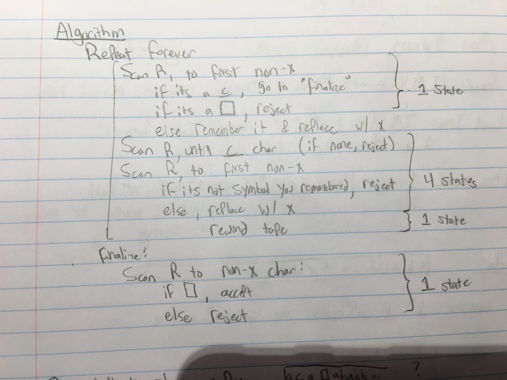 Solved 2 Describe A Single Tape Turing Machine For Each 