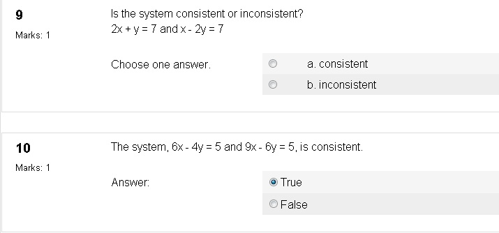 Solved Is the system consistent or inconsistent? Choose one | Chegg.com