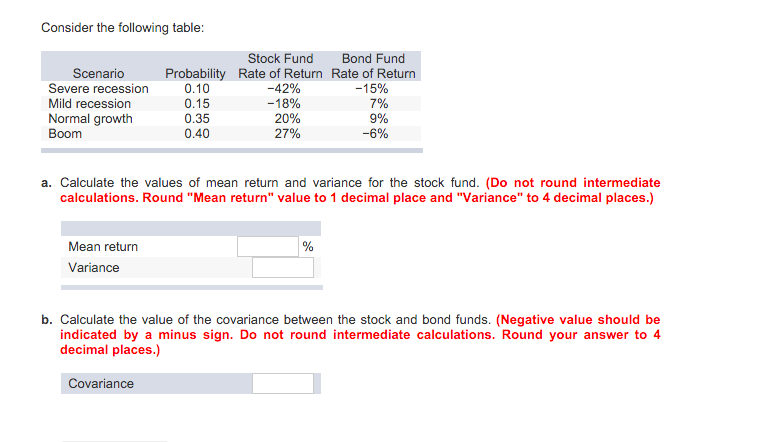 Solved Consider the following table: a. Calculate the | Chegg.com