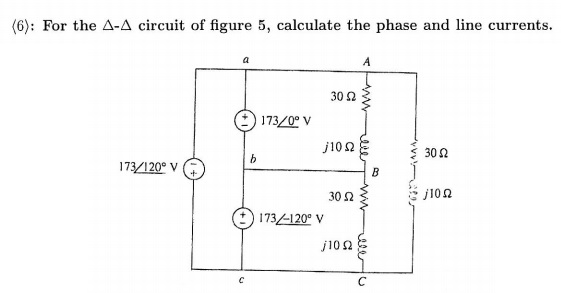 Solved For the A-A circuit of figure 5, calculate the phase | Chegg.com