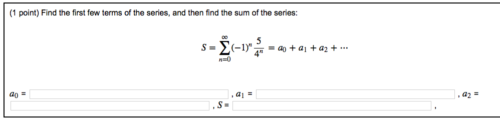 Solved Find the first few terms of the series, and then find | Chegg.com