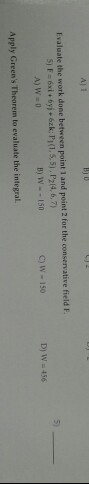Solved Evaluate the work done between point 1 and point 2 | Chegg.com