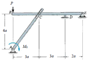 Solved The structure shown in the figure is connected at C | Chegg.com