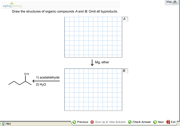 Solved Draw the structures of organic compounds A and B. | Chegg.com