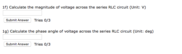 Solved Q1. A series RLC circuit has R 110 Ohm, X 175 Ohm, | Chegg.com
