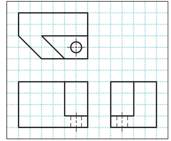 Solved FIND MISSING LINES FROM THE MULTIVIEW DRAWING BELOW | Chegg.com