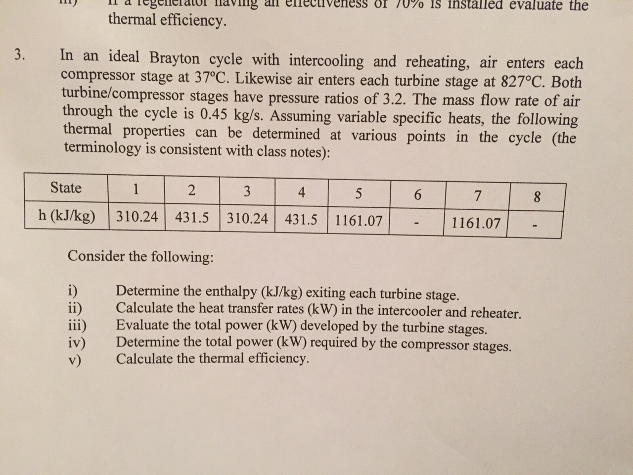 Solved In an ideal Brayton cycle with intercooling and | Chegg.com