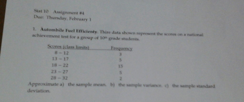Solved Stat 10 Assignment #4 Due Thursday, February 1 1. | Chegg.com