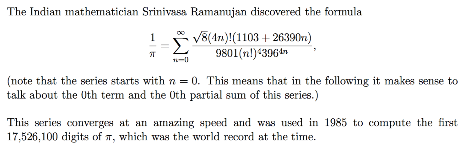 The Indian mathematician Srinivasa Ramanujan | Chegg.com