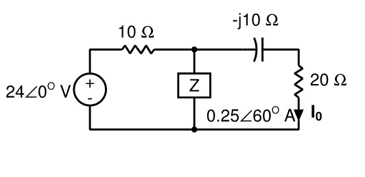 Solved Determine the unknown impedance Z that results in the | Chegg.com